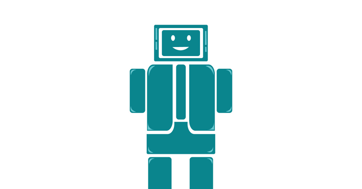 Zukünftiges Robotik-Logo-Vorlagen-Design-Logo