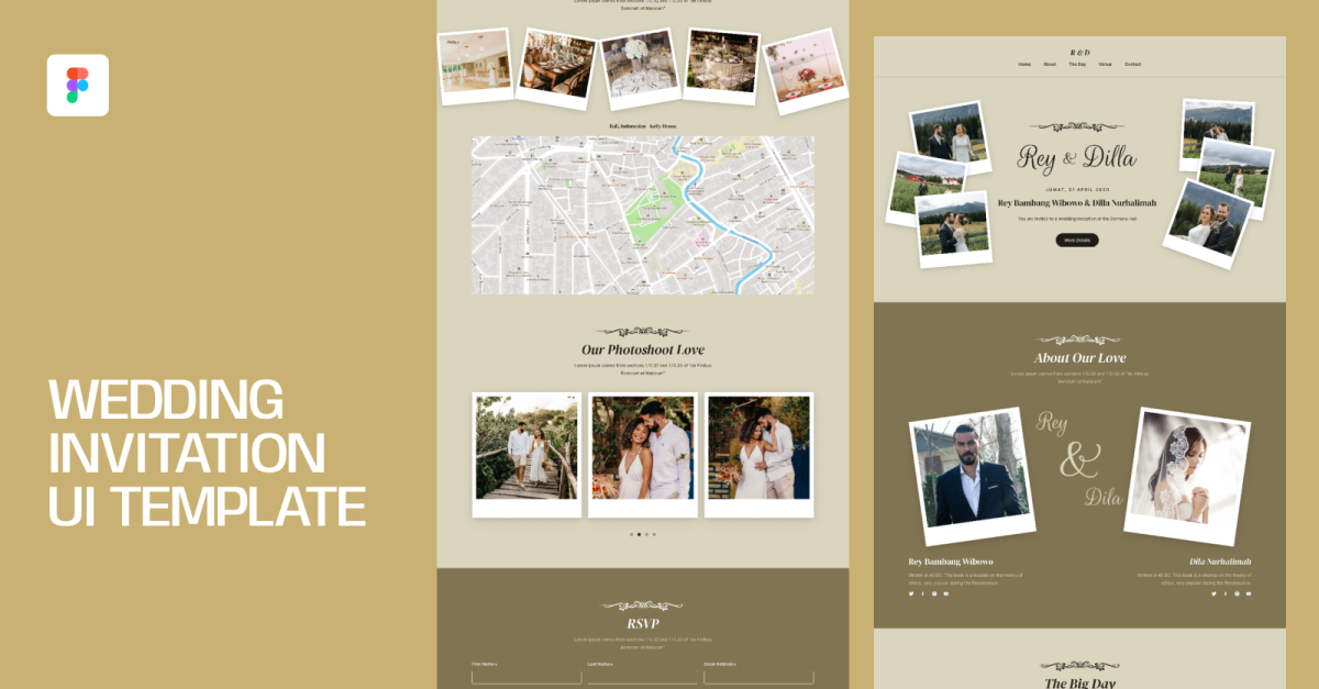Wedding Invitation UI Web Template #351648 - TemplateMonster