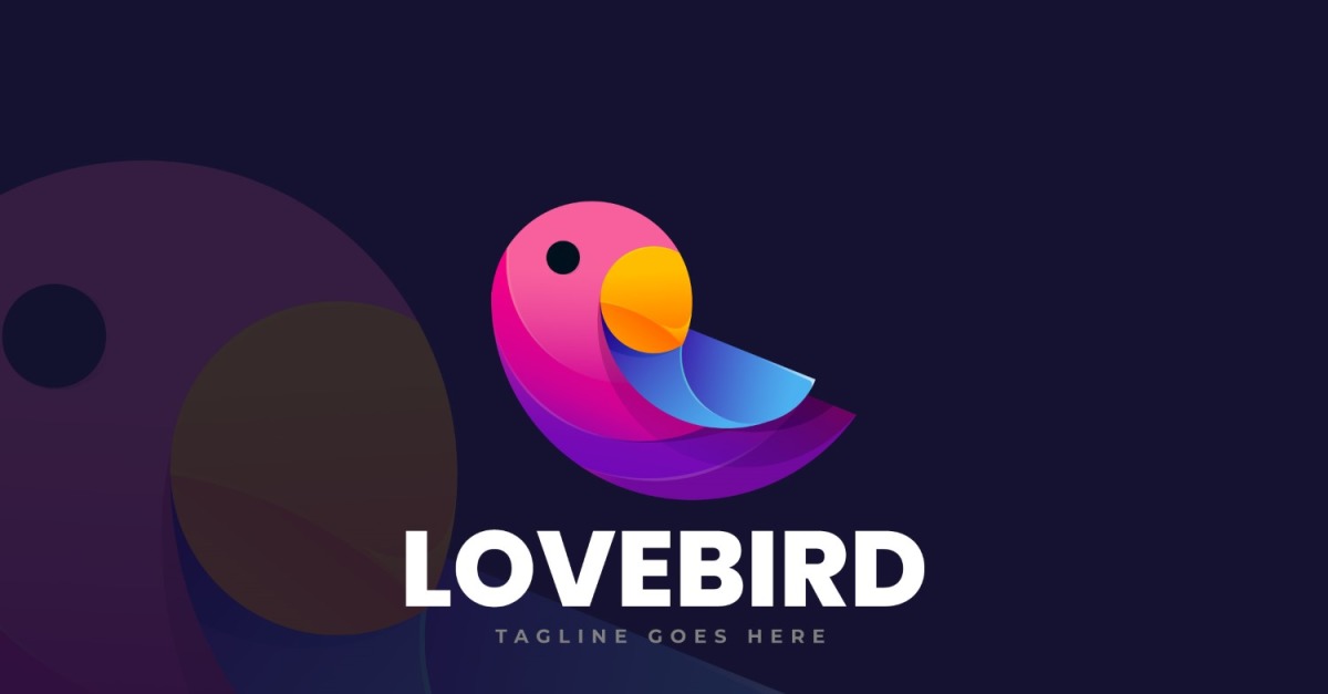 Lovebird Logo Template Design #351709 - TemplateMonster