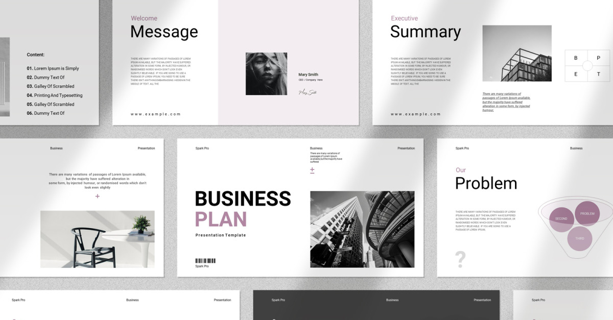 Creative Business Plan Presentation Layout - TemplateMonster