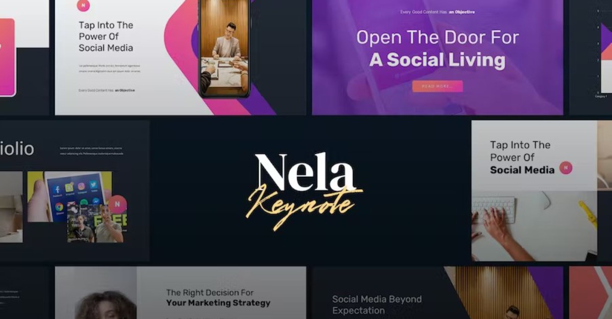 NELA - Digital Marketing Keynote Template - TemplateMonster