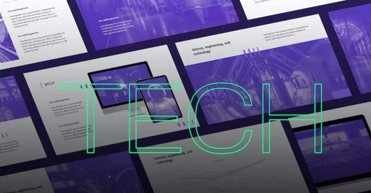Noch - Modello Powerpoint Tech Business - TemplateMonster