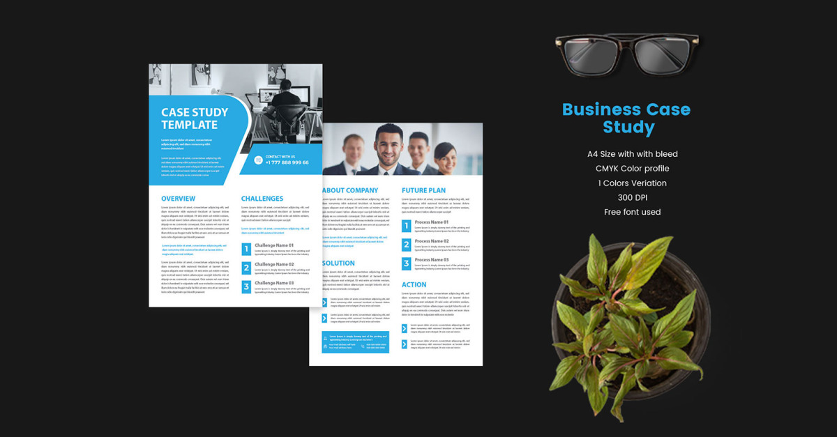 Multipurpose Business Case Study Template - TemplateMonster