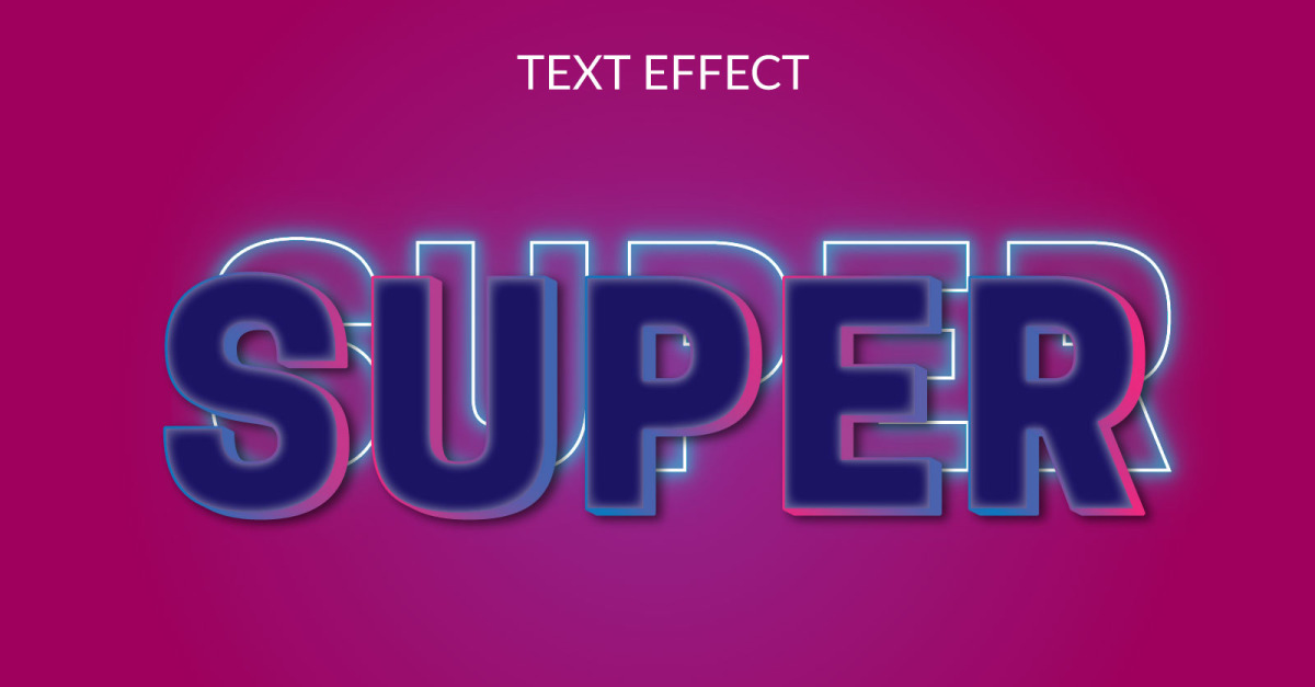 Super Editable Vector Eps Text Effect Template Design