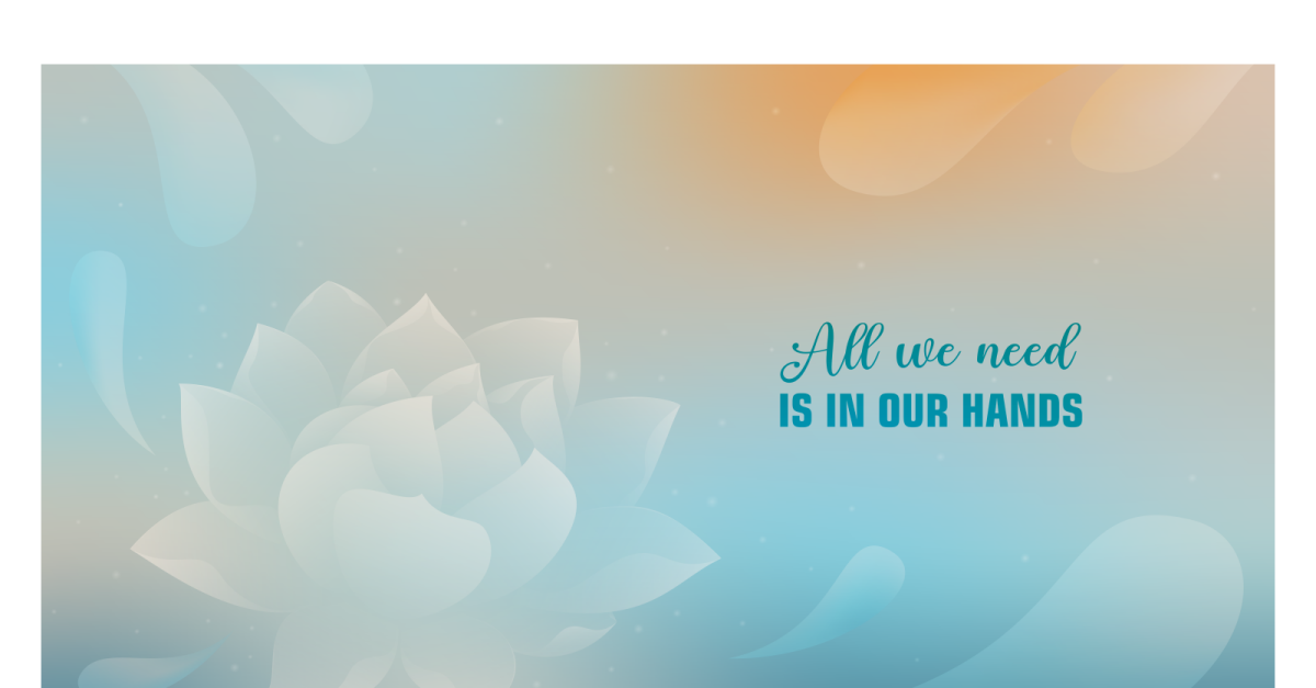 Inspirational Background 14400x8100px With Message About Self-reliance