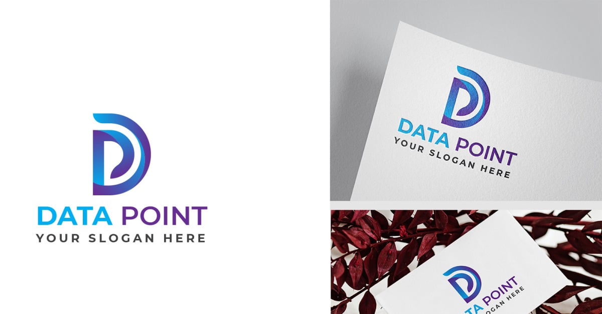 Data Point Logo Template. #352168 - TemplateMonster