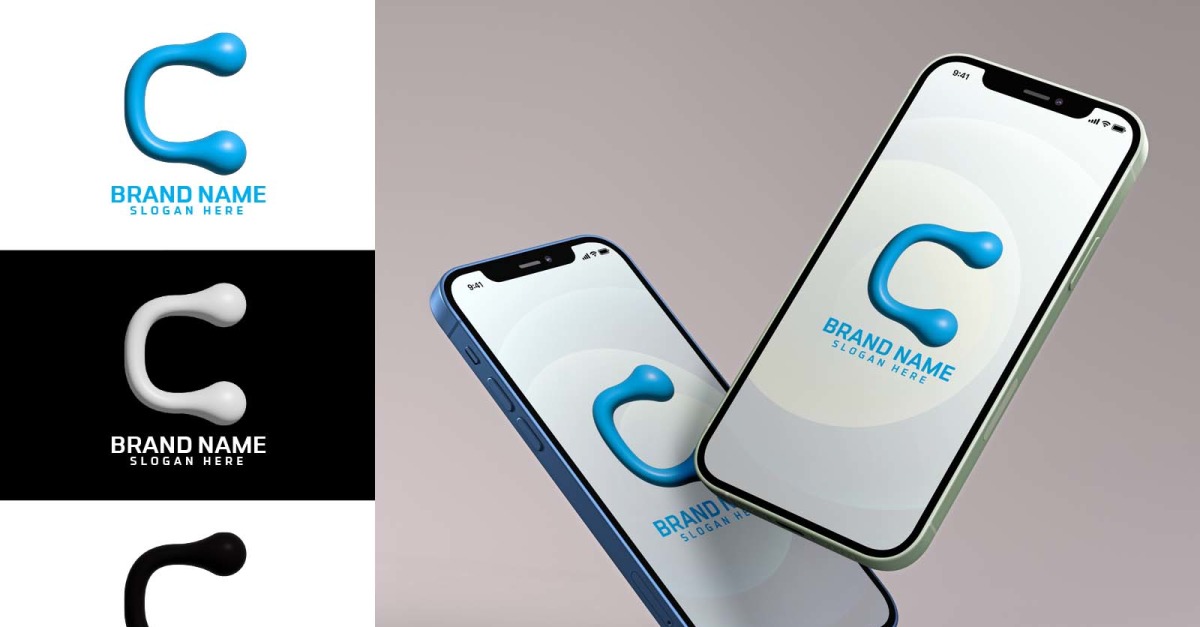 Software Brand C logo Design #352472 - TemplateMonster