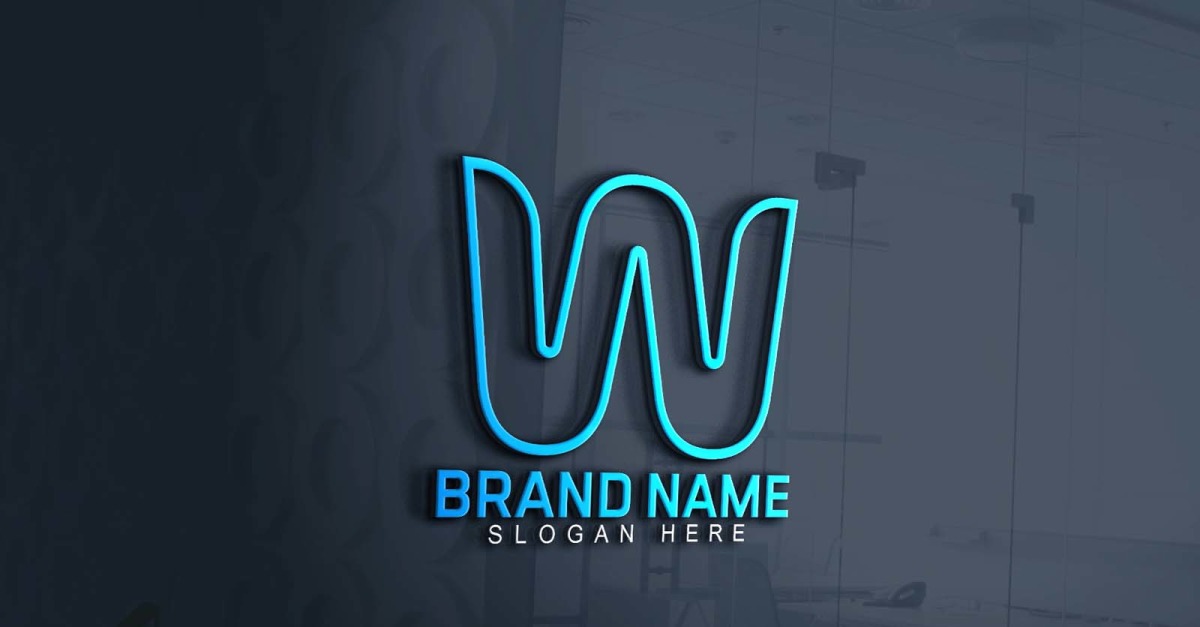 Diseño de logotipo web y aplicación W - TemplateMonster