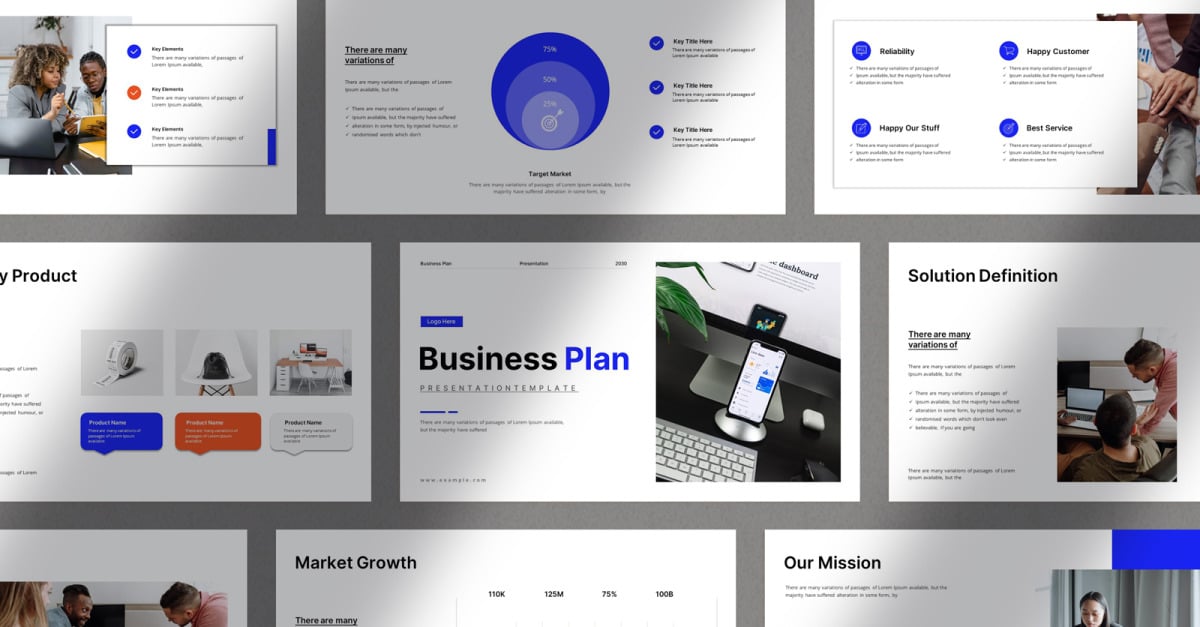 Minimal Creative Business Plan Presentation Template