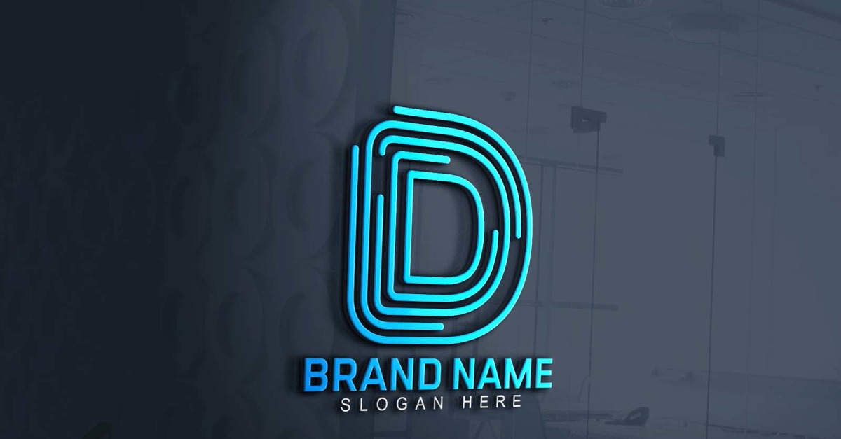 Web And App D Logo Design #352670 - TemplateMonster