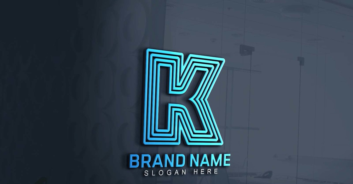 Web And App K Logo Design #352680 - TemplateMonster