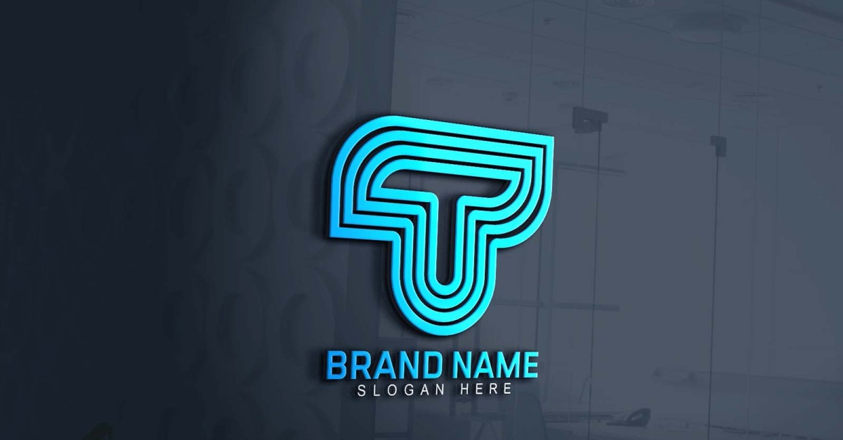 Web And App T Logo Design - Brand Identity - TemplateMonster