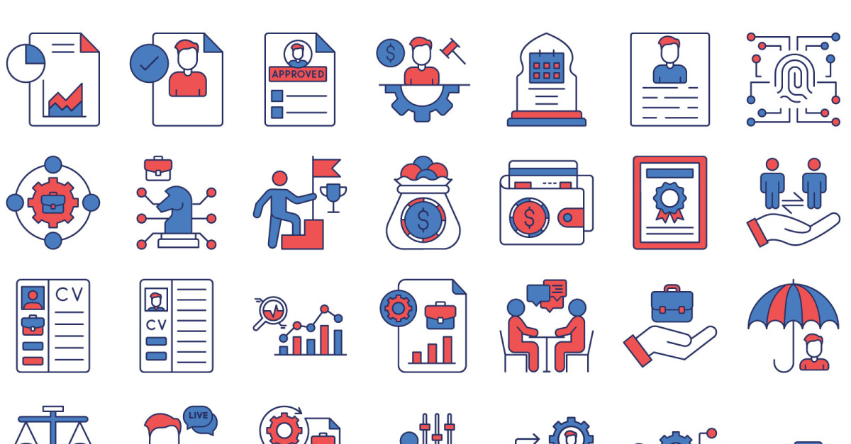 Human Resources vector icons #352763 - TemplateMonster
