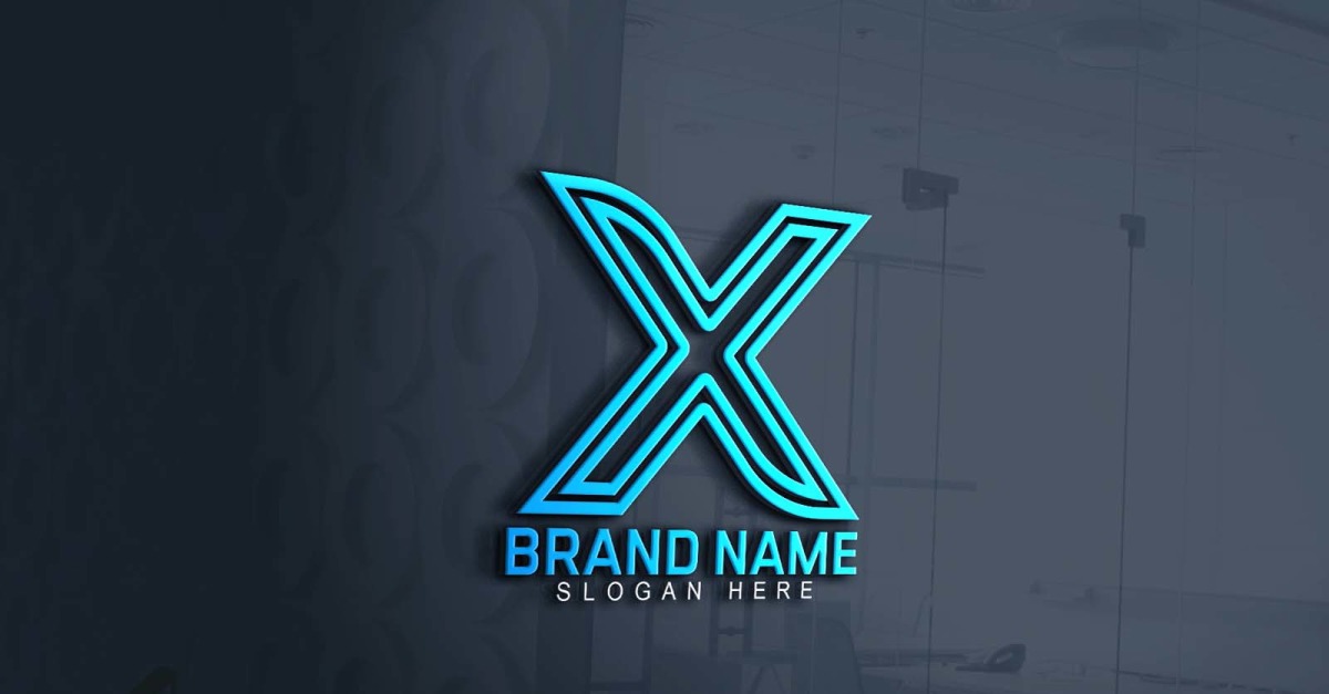 Web And App X Brand Logo Design #352701 - TemplateMonster