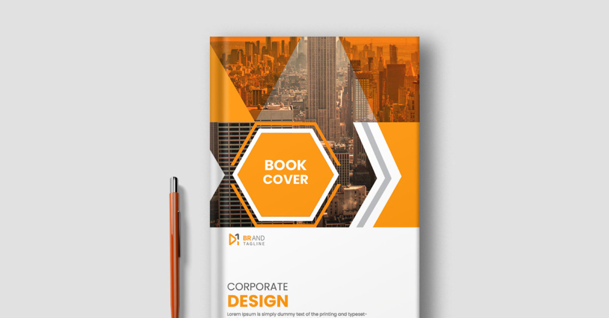 Corporate modern business annual report cover template design free