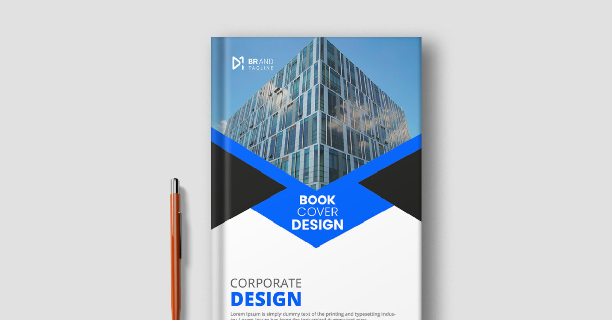 Modern basit kurumsal kitap kapağı tasarım şablonu