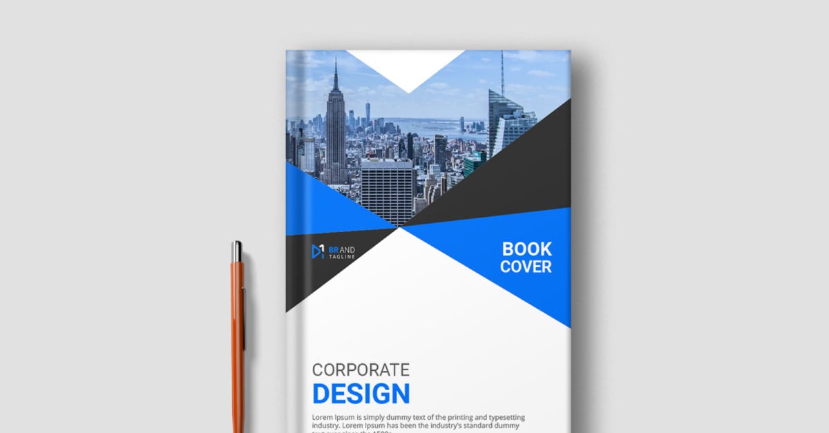 Plantilla de portada de libro de informe anual de negocios moderno y ...