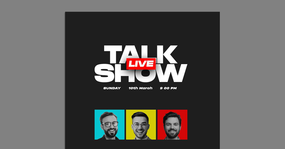 Business Talk Show or Webinar Social Media Post Template