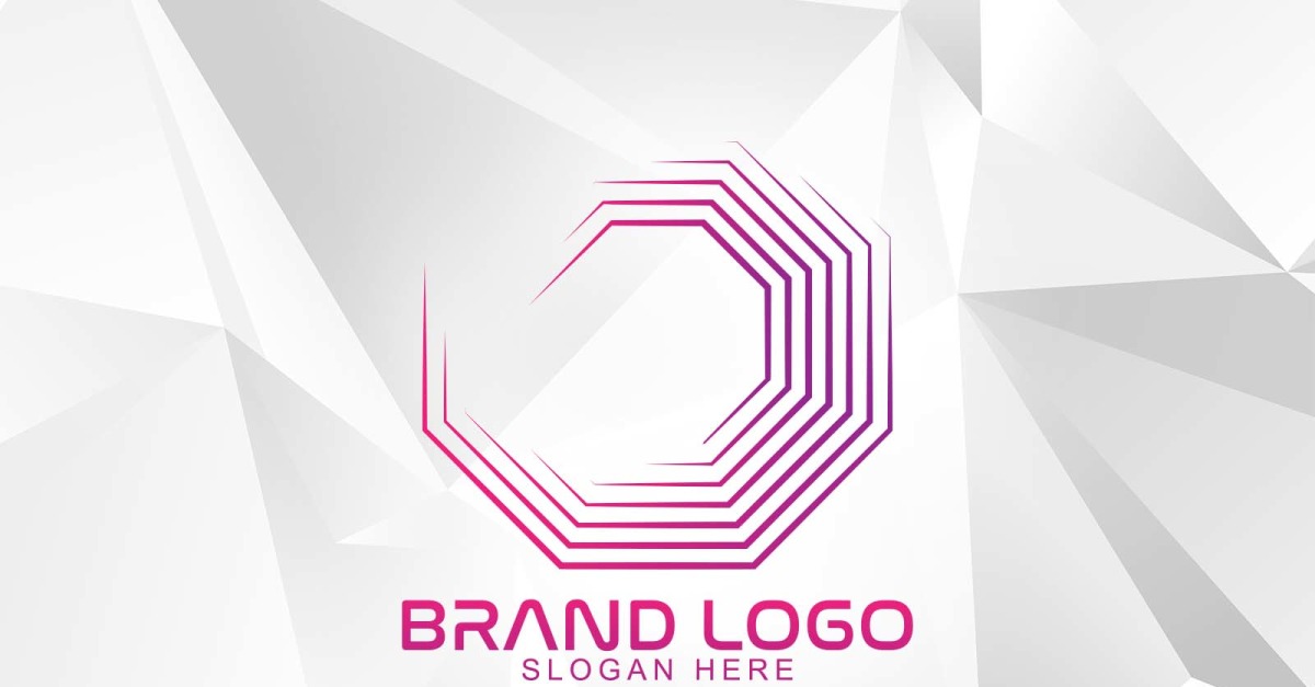 Diseño de logotipo de marca creativa - Octágono