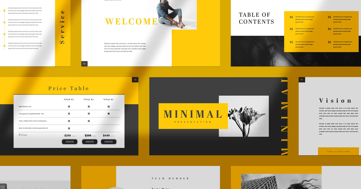 Minimal Presentation Template #353033 - TemplateMonster