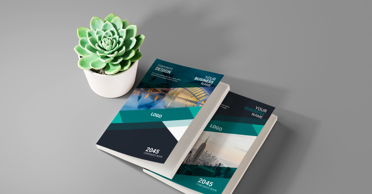 Company book cover template Design #353128 - TemplateMonster