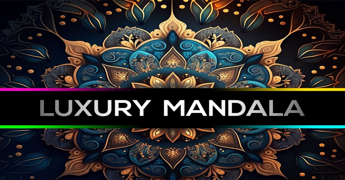 Luxury Mandala Background Mockup Design - TemplateMonster