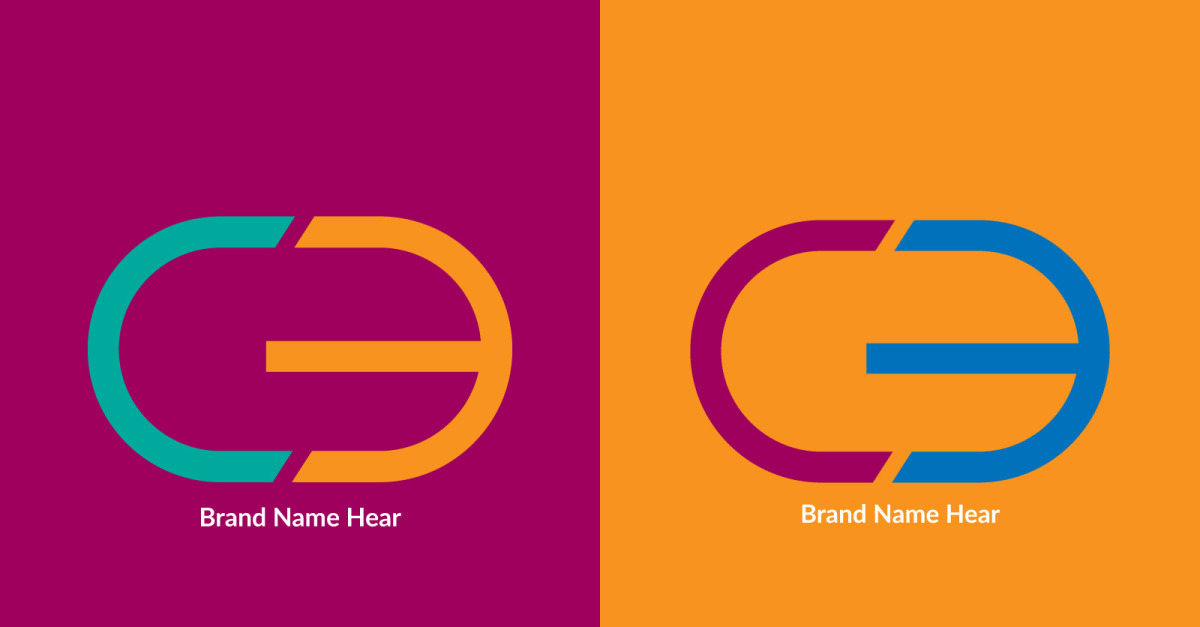 Simple CE vector logo design template - TemplateMonster