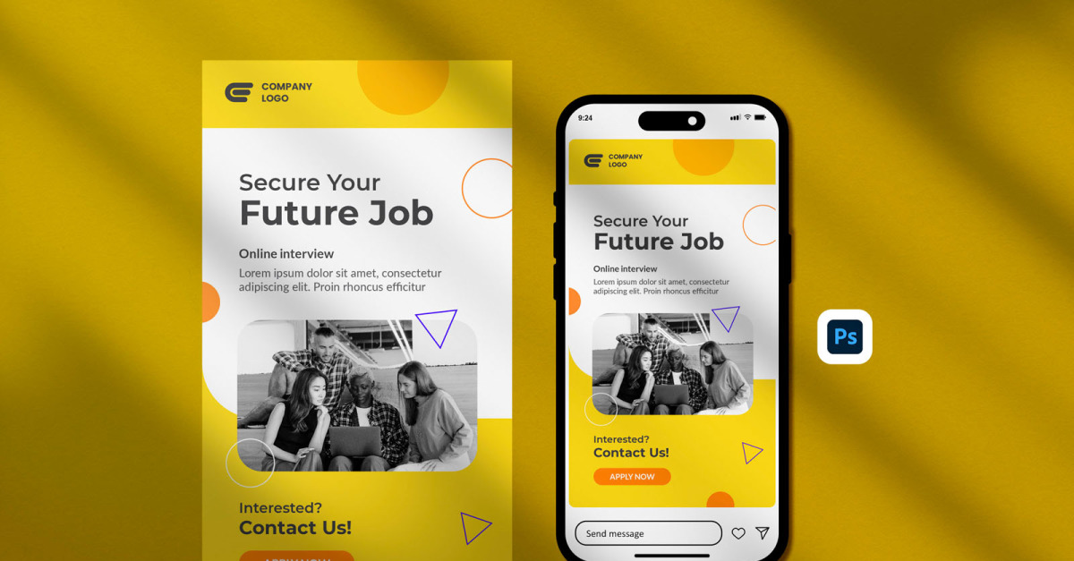 Instagram Story Template - Hiring Job Instagram Story Template