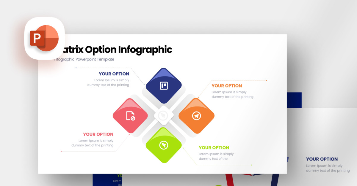 Matrix Option Infographic Presentation Template