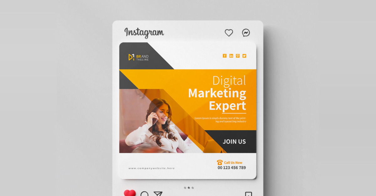 Business events social media post design template