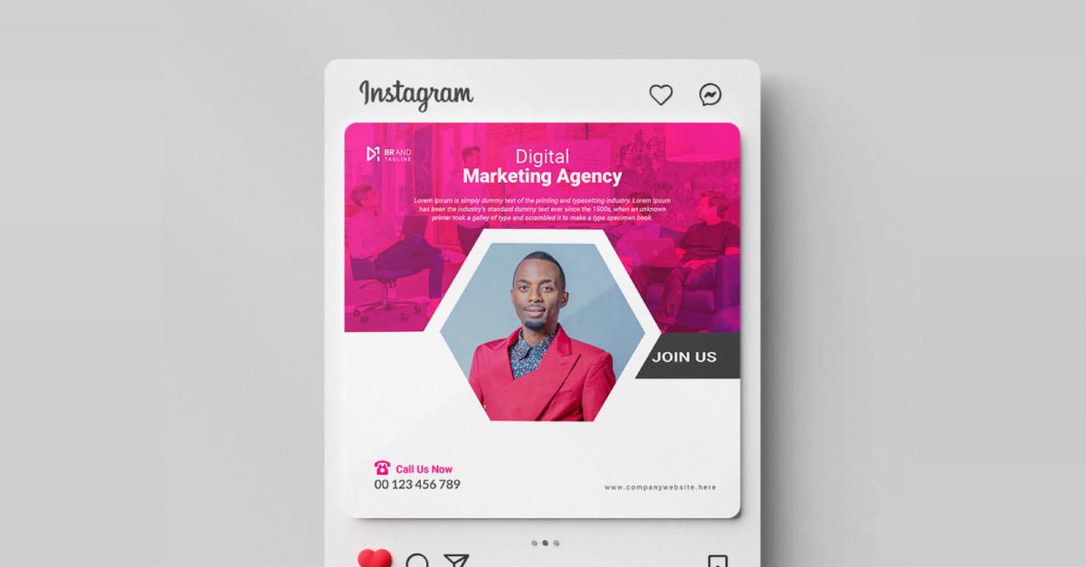 Creative and modern Social media post design template