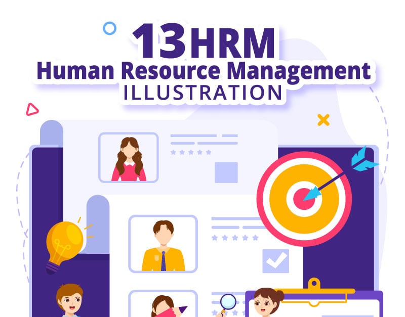 13 HRM Human Resource Management Illustration