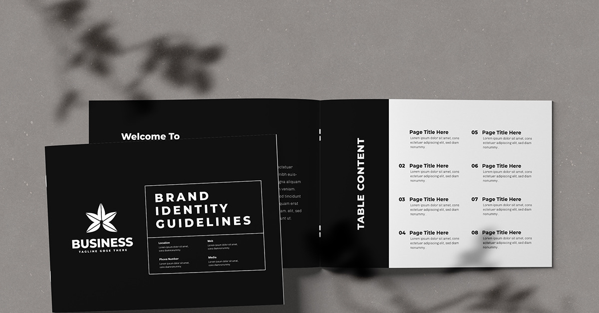 Landscape Brand Guidelines layout Design and Brand Guideline
