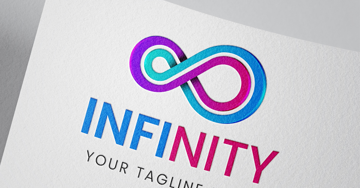 Creative Gradient Infinity Logo Template - TemplateMonster