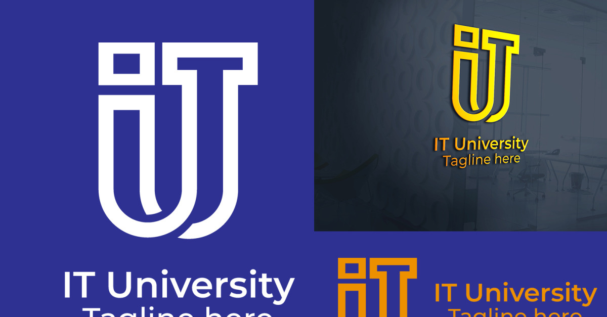 It University Logo Design #353848 - TemplateMonster