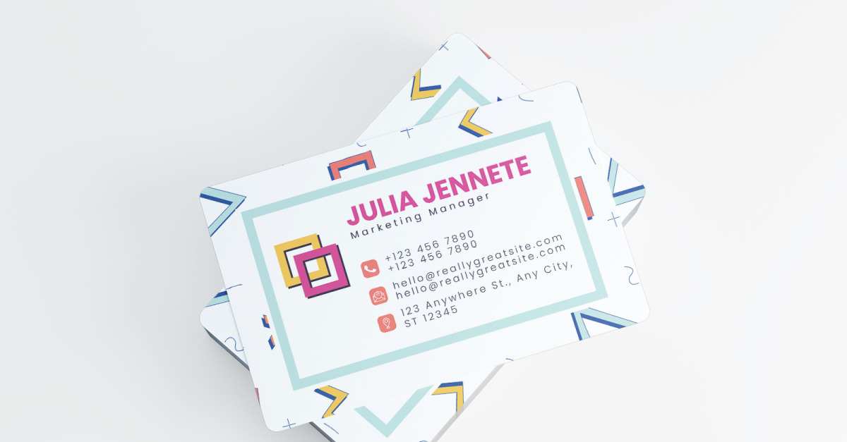 Business Card Style Design #354043 - TemplateMonster