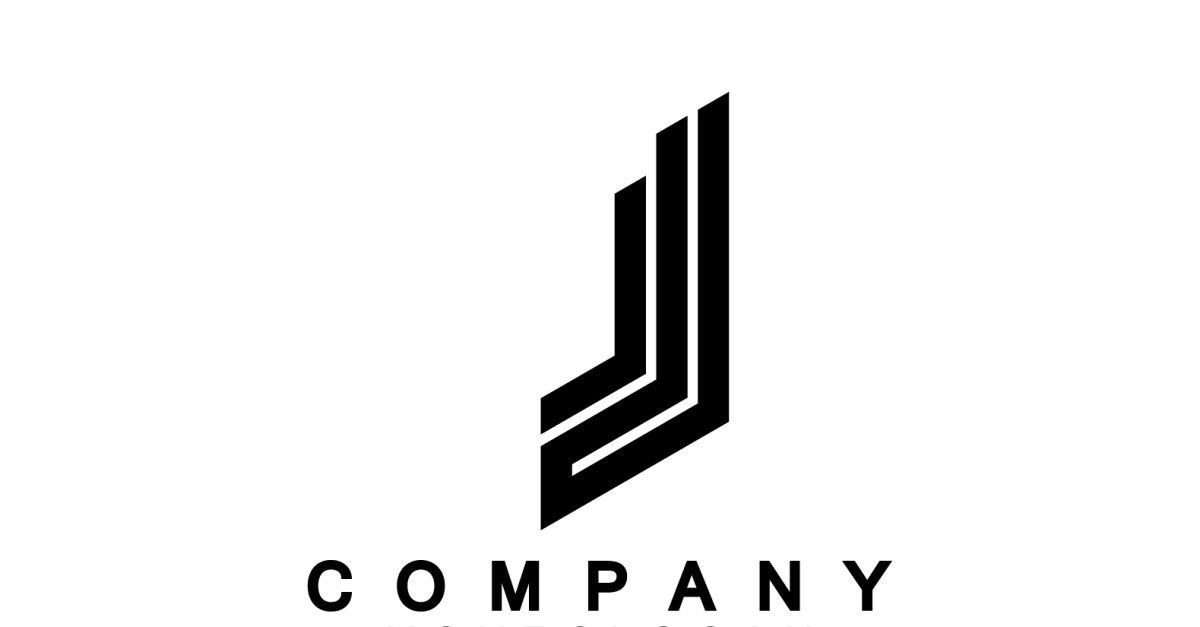 J initial letter logo vector v29 #354004 - TemplateMonster