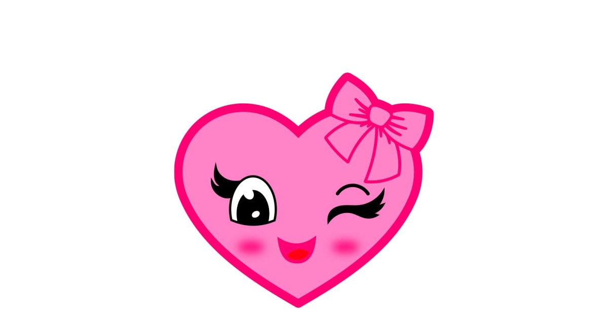 Lovely Pink Heart Logo design #354373 - TemplateMonster