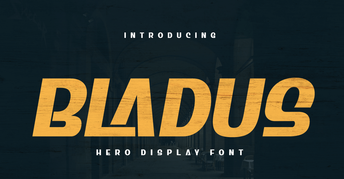 Bladus | Afficher la police du héros - TemplateMonster