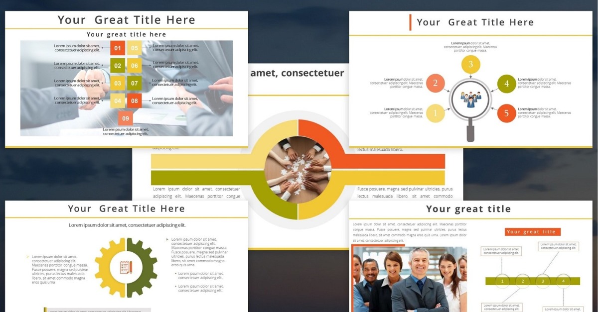 Modèle de présentation PowerPoint RH polyvalent