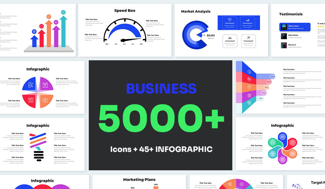 Üzleti kar Powerpoint sablon #354649 - TemplateMonster