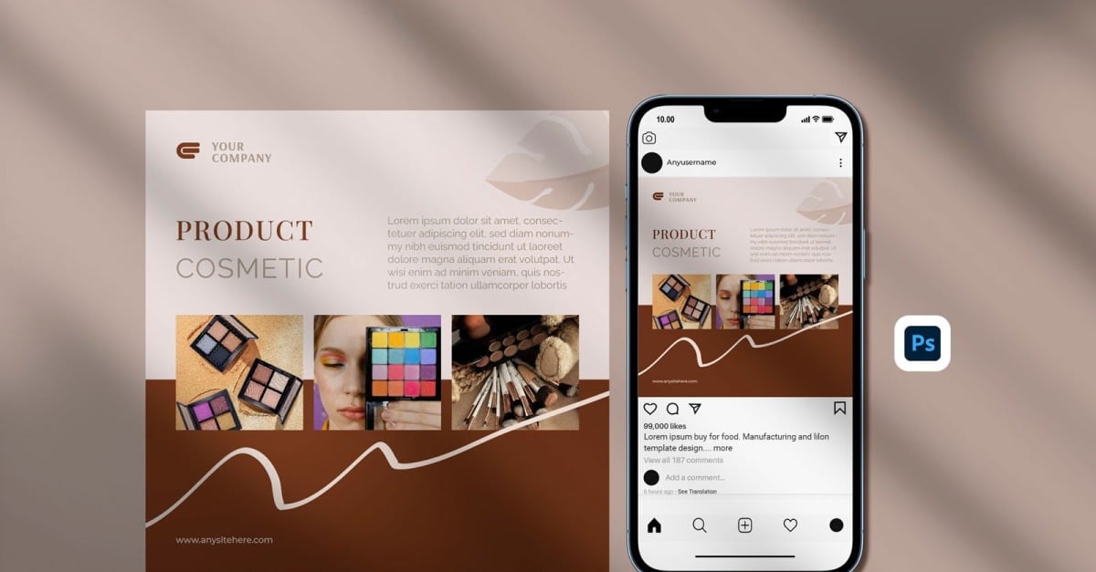 Instagram Posts Template - Skincare Instagram Posts Promotion