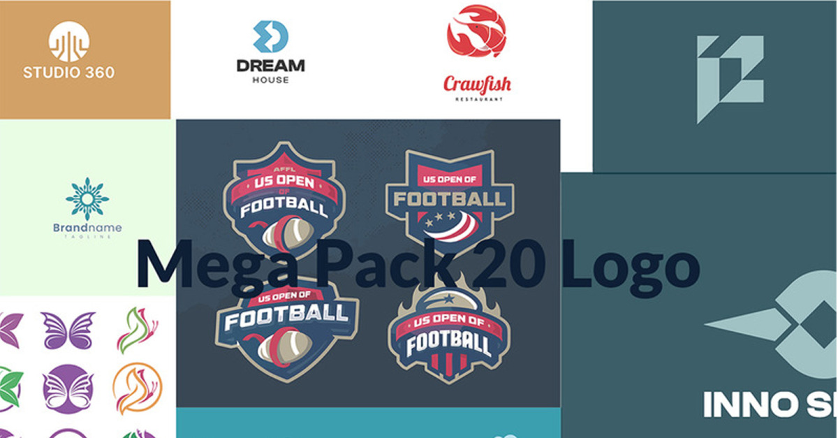Mega Pack Logo Vol.03 İllüstrasyon #354733 - TemplateMonster