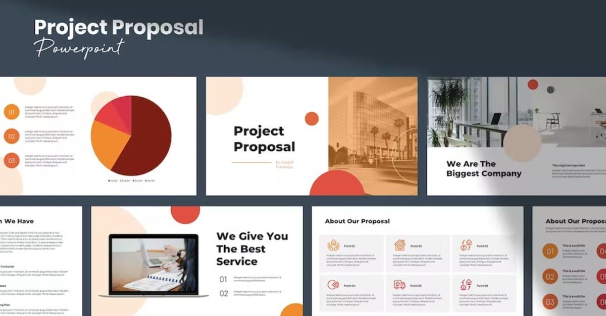 Modèle de proposition de projet Powerpoint - TemplateMonster