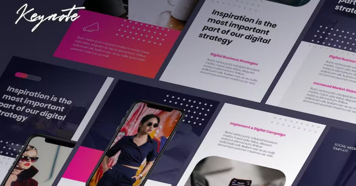 Prada Instagram Template Keynote #354715 - TemplateMonster