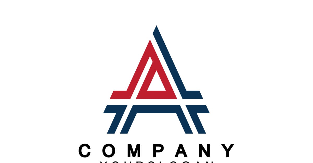 A Letter initial name logo vector v10 - TemplateMonster