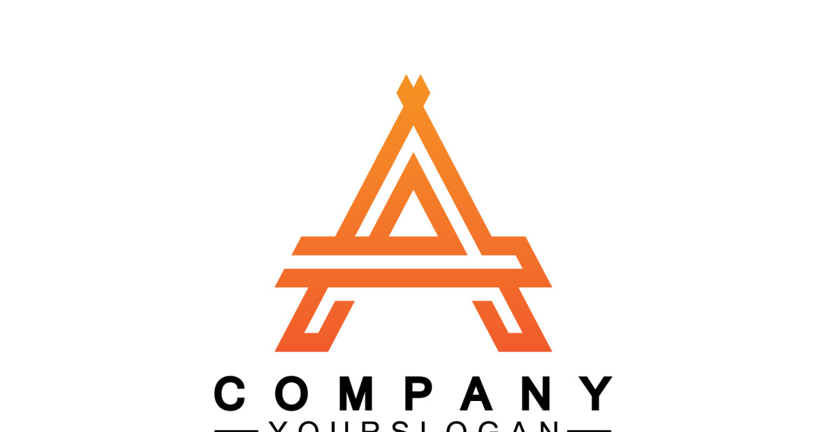A Letter initial name logo vector v18 - TemplateMonster