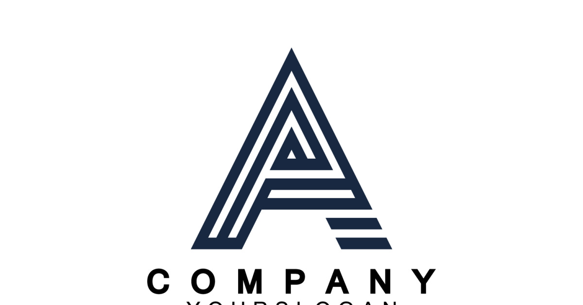 A Letter initial name logo vector v27 - TemplateMonster