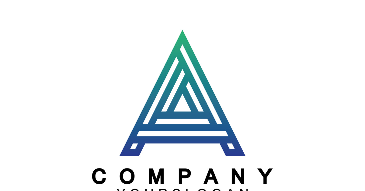 A Letter initial name logo vector v29 - TemplateMonster