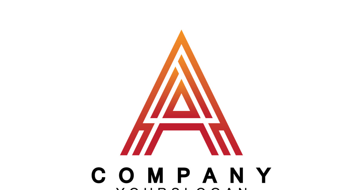 A Letter initial name logo vector v32 - TemplateMonster